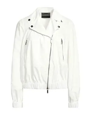 Emporio Armani Biker Jacket - White