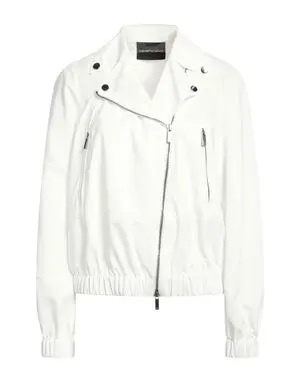 Emporio Armani Biker Jacket - White