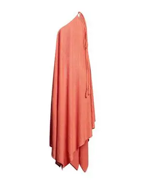 Alanui Maxi One-Shoulder Dress Orange