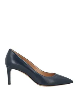 Bally Lambskin Pumps - Navy Blue