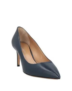 Bally Lambskin Pumps - Navy Blue