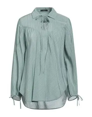 High Striped Bow Blouse