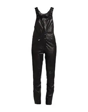 Isabel Marant Étoile Jumpsuit In Lambskin - Black