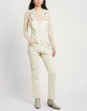Isabel Marant Jumpsuit In Lambskin - Off White