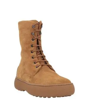 TOD'S Ankle Boots Camel Size Leather
