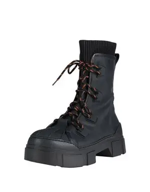 VIC MATIE Ankle Boots With Lace-up Detail - Black