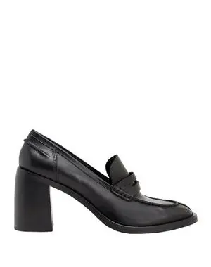 8 BY YOOX Calfskin Penny Loafers - Black