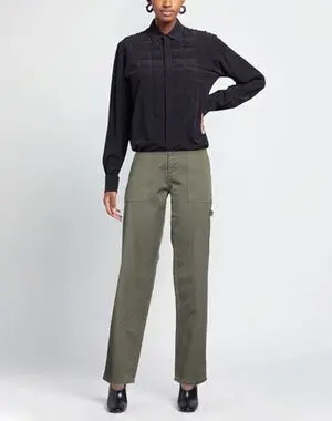 FORTELA Straight-leg Cotton Trousers - Green