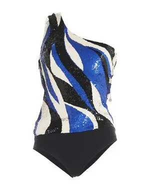 Elisabetta Franchi Bright Bodysuit In Polyamide Blend Bright Blue