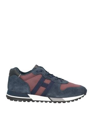 Hogan Sneakers Size Textile Fibers, Soft Leather - Navy