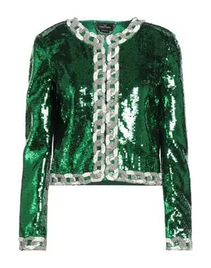 Elisabetta Franchi Jacket With Appliqués - Green