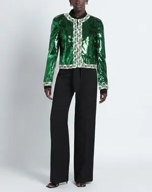 Elisabetta Franchi Jacket With Appliqués - Green