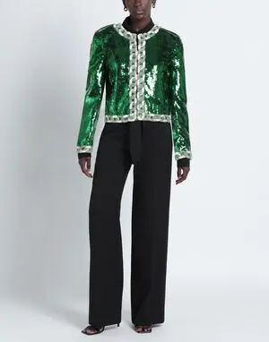 Elisabetta Franchi Jacket With Appliqués - Green