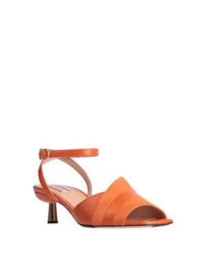 Bally Lambskin Sandals - Orange