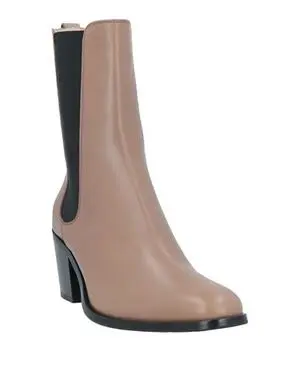 TOD'S Ankle Boots Light Brown Size Soft Leather