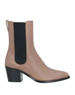 TOD'S Ankle Boots Light Brown Size Soft Leather