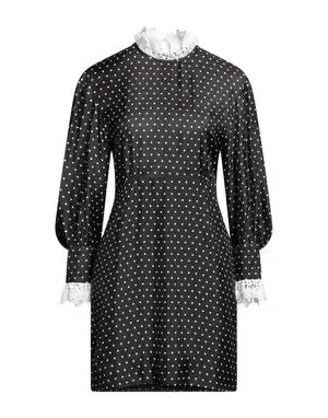 Sandro Mini Dress With Polka Dot Pattern And Turtleneck