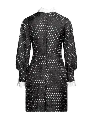 Sandro Mini Dress With Polka Dot Pattern And Turtleneck
