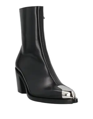 Alexander McQueen Ankle Boots With Geometric Heel