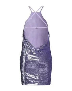 Attico Sequin Mini Dress - Purple