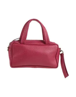 CORSIA Soft Leather Baguette Bag - Red