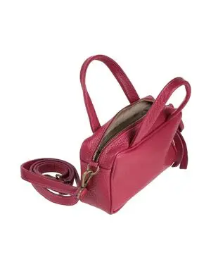 CORSIA Soft Leather Baguette Bag - Red