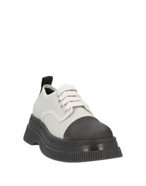 GANNI Lace-up Sneakers With Square Heel And Lug Sole
