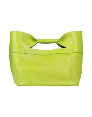 Alexander McQueen Leather Shopper Tote Lime Green