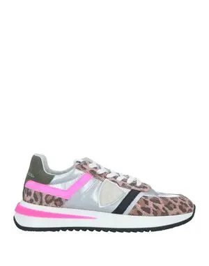 Philippe Model Leather Sneakers - Silver