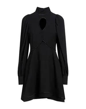SIMONA CORSELLINI Mini Trapeze Dress - Black