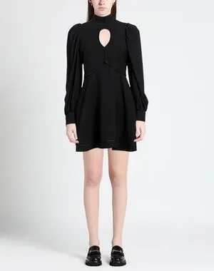 SIMONA CORSELLINI Mini Trapeze Dress - Black