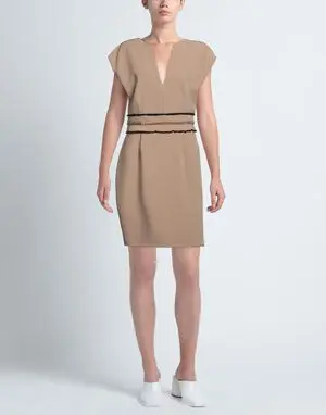 SIMONA CORSELLINI Mini Bodycon Dress - Beige