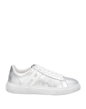 Hogan Soft Leather Sneakers - Silver