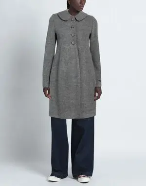 EMMA & GAIA Wool Blend Coat - Grey
