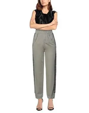 TWINSET Straight-leg Gabardine Pants - Green