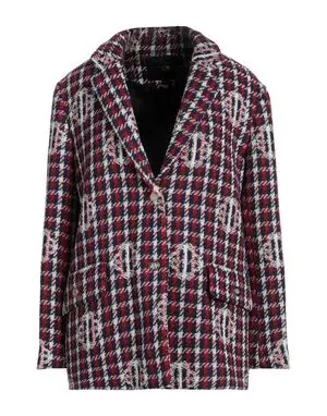 Maje Single-breasted Houndstooth Flannel Coat