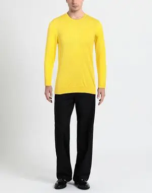 CRUCIANI Knitted Cotton Cashmere Sweater - Yellow