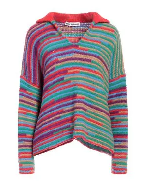 ATTIC AND BARN Striped V-neck Sweater