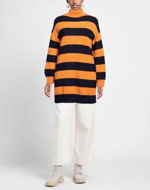 JUCCA Turtleneck Knit Top - Orange