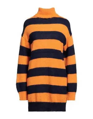 JUCCA Turtleneck Knit Top - Orange