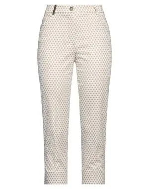 Peserico Tapered Polka-Dot Pants Beige