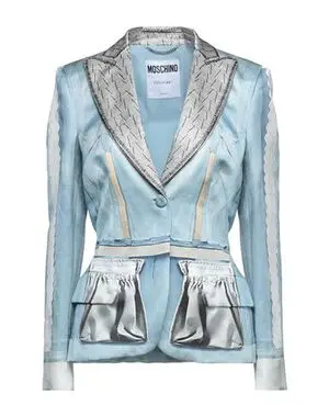 Moschino Blazer Azure Size Acetate, Elastane, Silk - Blue