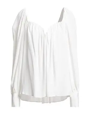 DONDUP Acetate And Silk Top - White