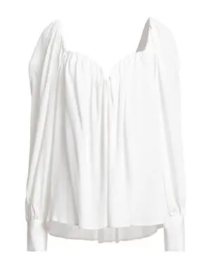DONDUP Acetate And Silk Top - White