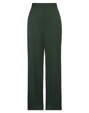 DEL CORE Flared Virgin Wool-cotton Blend Trousers - Green