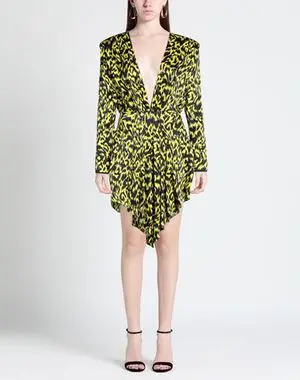Alexandre Vauthier Asymmetric Silk Mini Dress