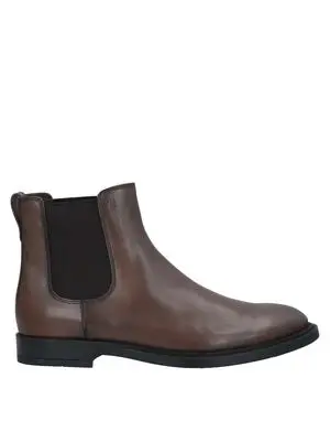 TOD'S Leather Chelsea Boots - Brown