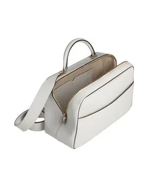 VALEXTRA Pebbled-leather Bowler Bag - Off White