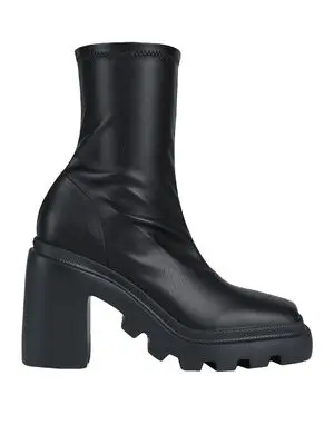 VIC MATIE Ankle Boots In Textile Fibers - Black