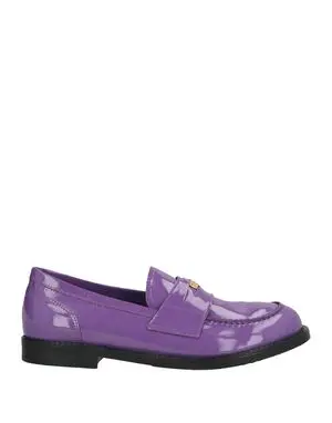 BALDININI Sky Leather Loafers - Purple